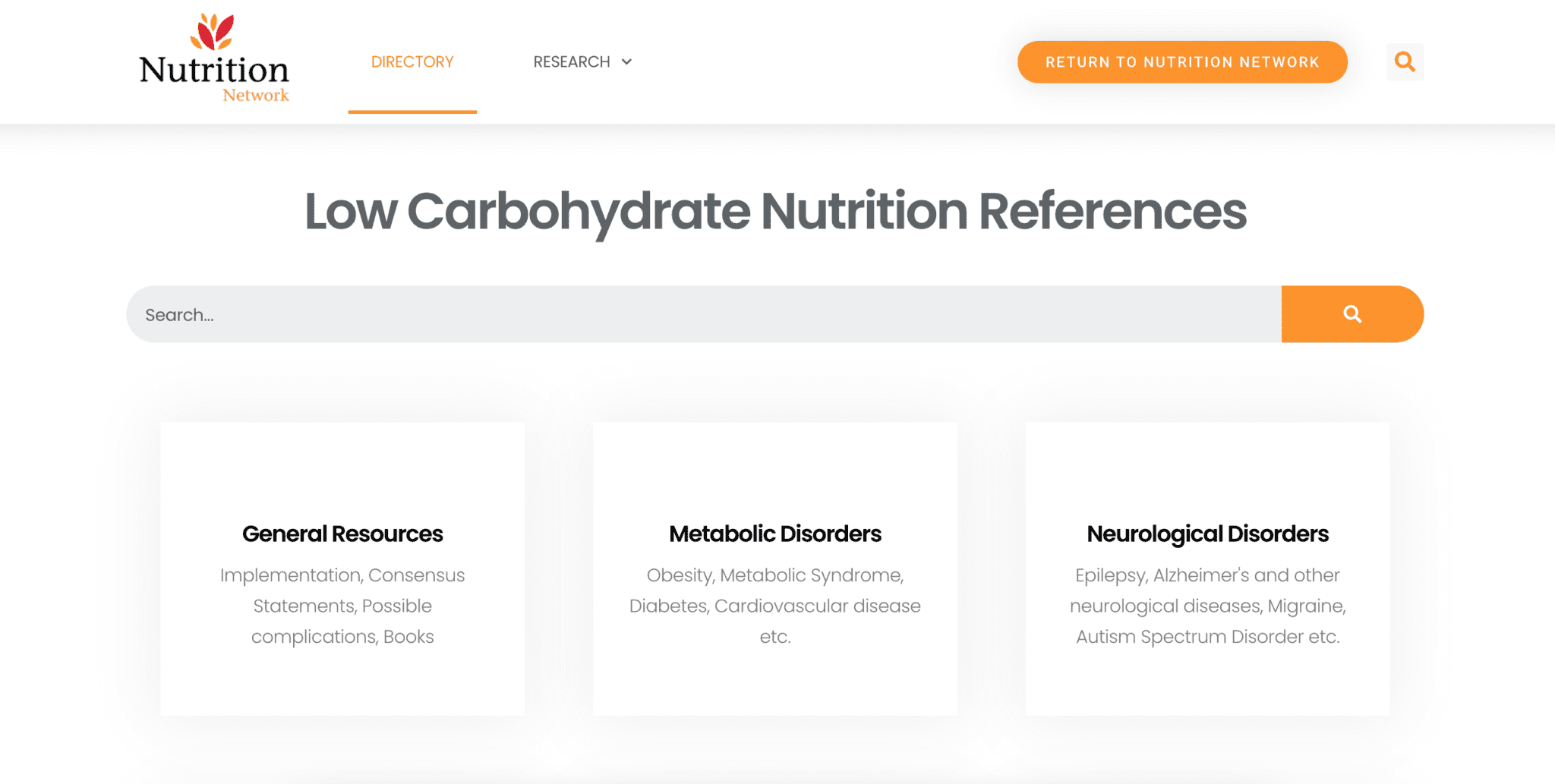 Nutrition Network Launches New Reference Directory - Nutrition Network